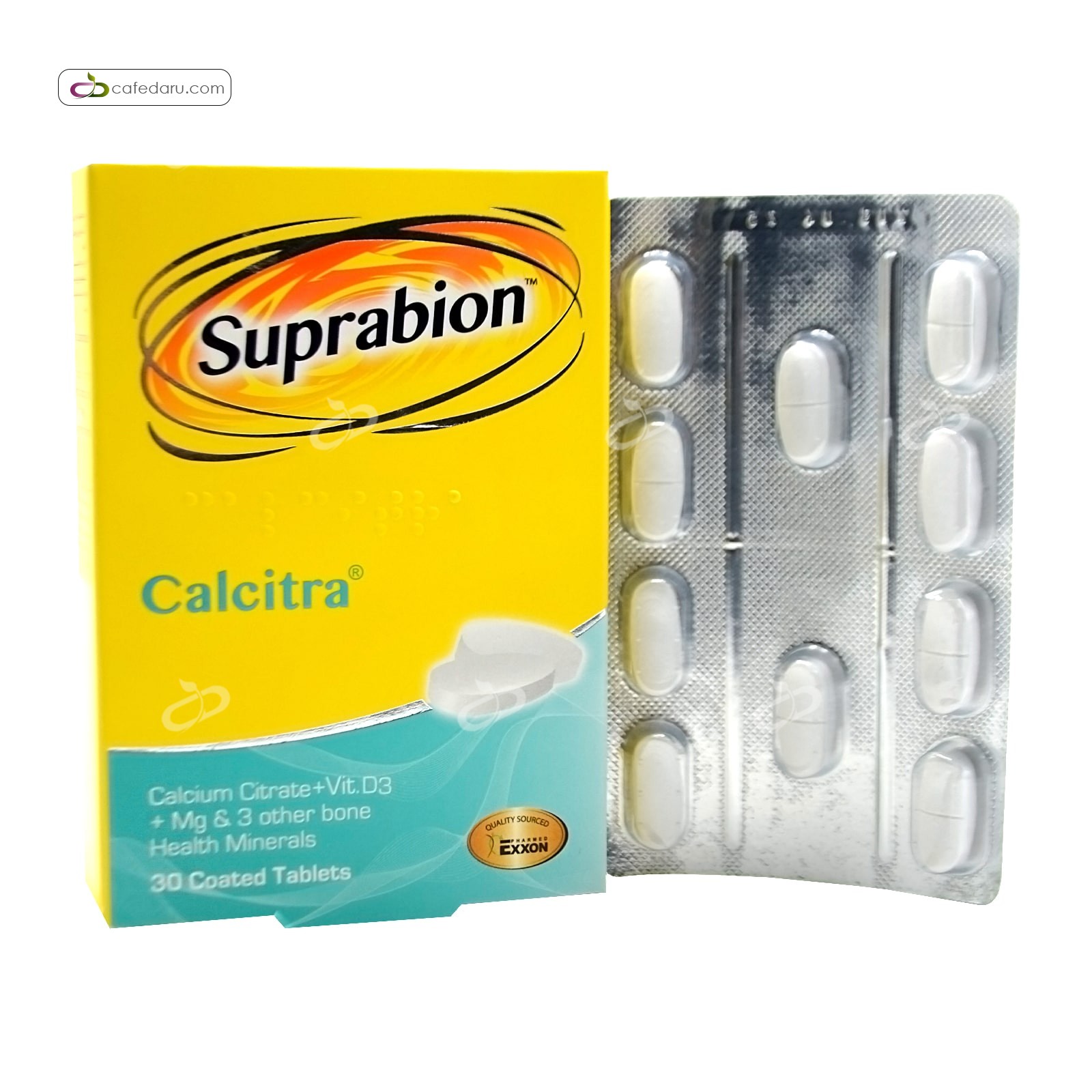 کلسیترا (سلامت استخوان) سوپرابیون 30 قرص - کافه دارو- داروخانه آنلاین
