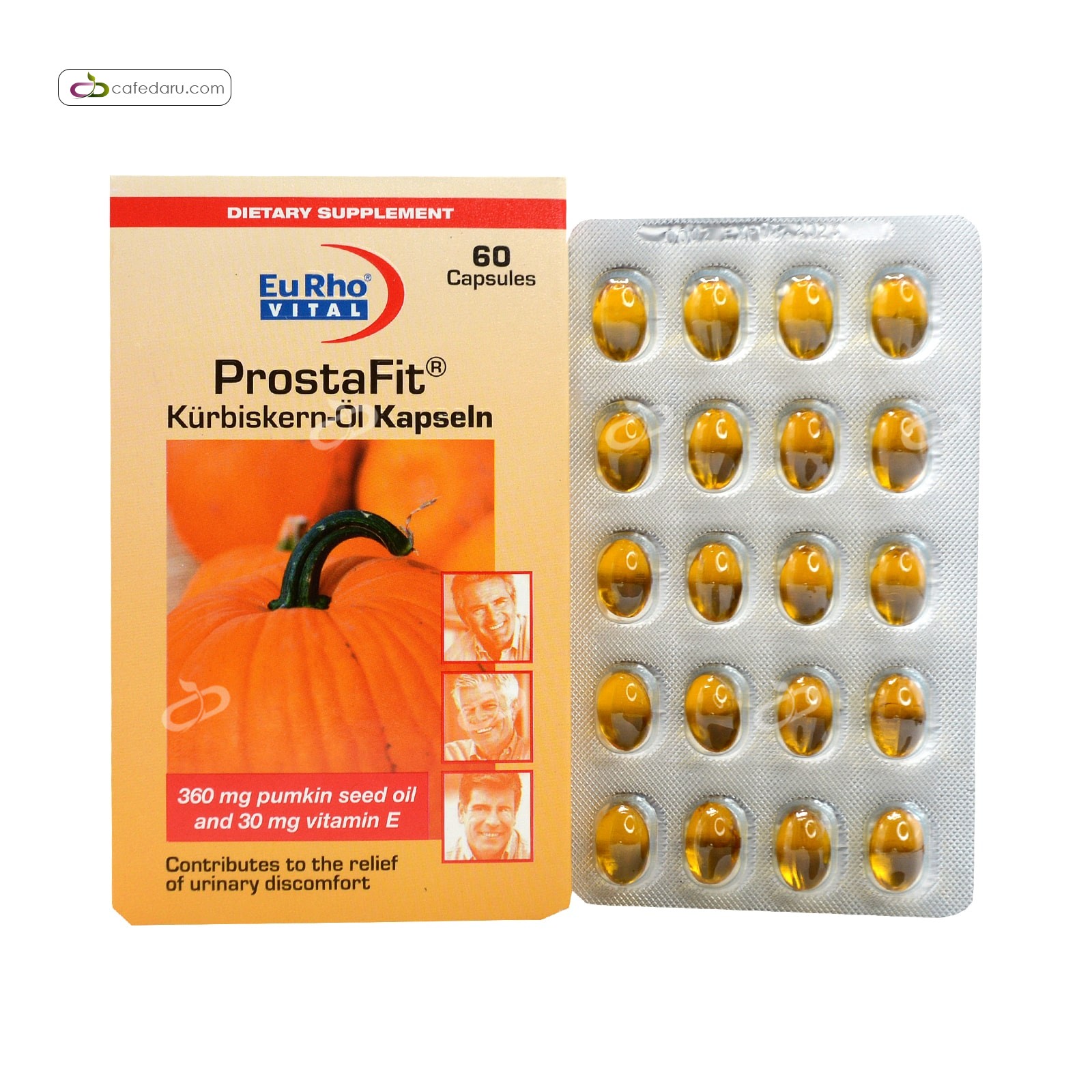 پروستافیت (درمان علائم پروستات) یوروویتال 60 کپسول - کافه دارو ...