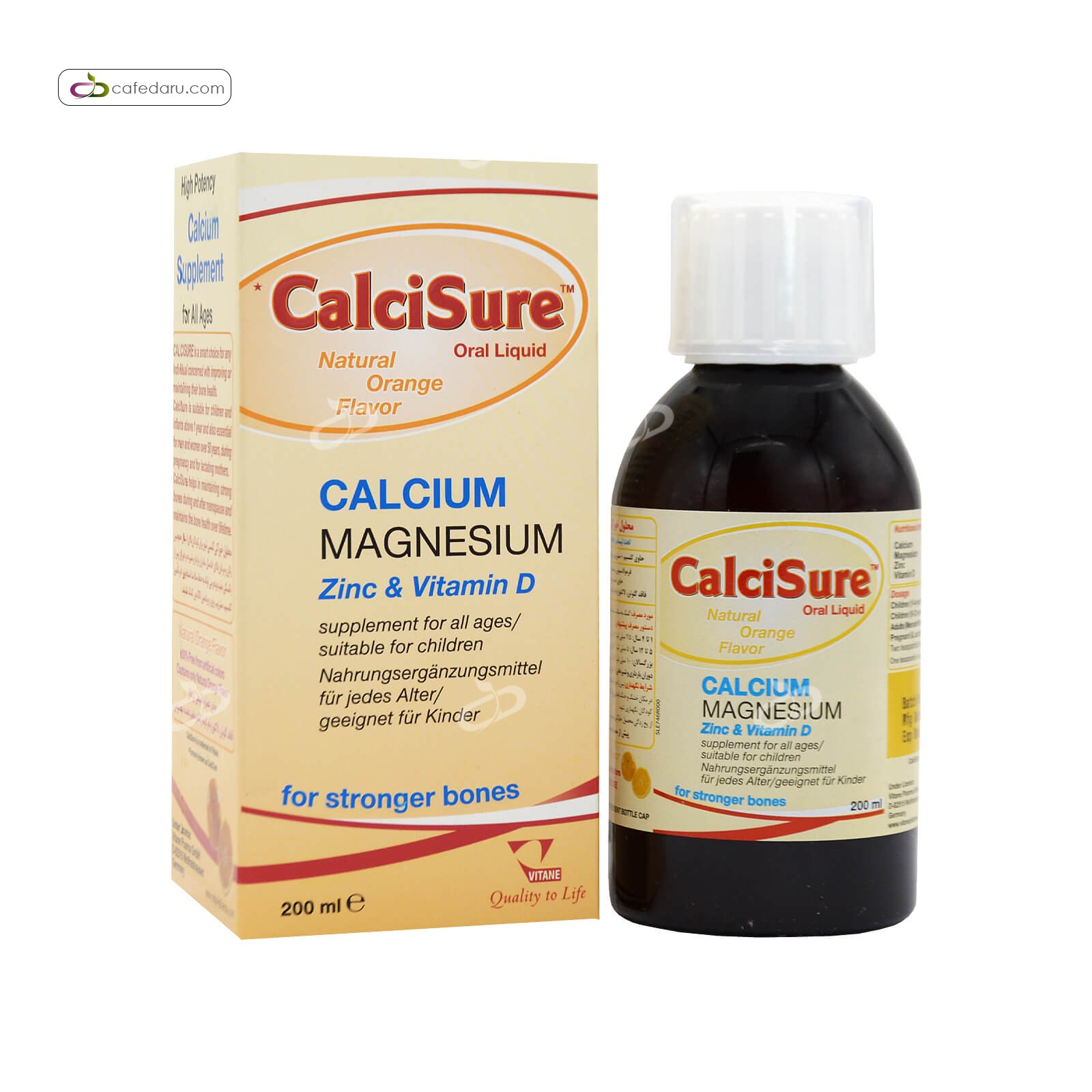 محلول خوراکی کلسی شور (سلامت استخوان ها) ویتان فارما 200 میلی لیتر ...